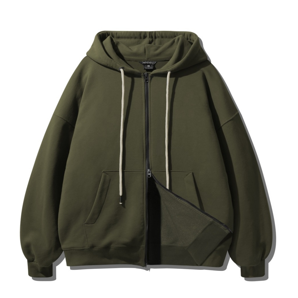 【WV PROJECT】MOLD HOOD ZIPUP 雙向拉鍊外套 卡其色 (2023秋冬款) | 蝦皮購物