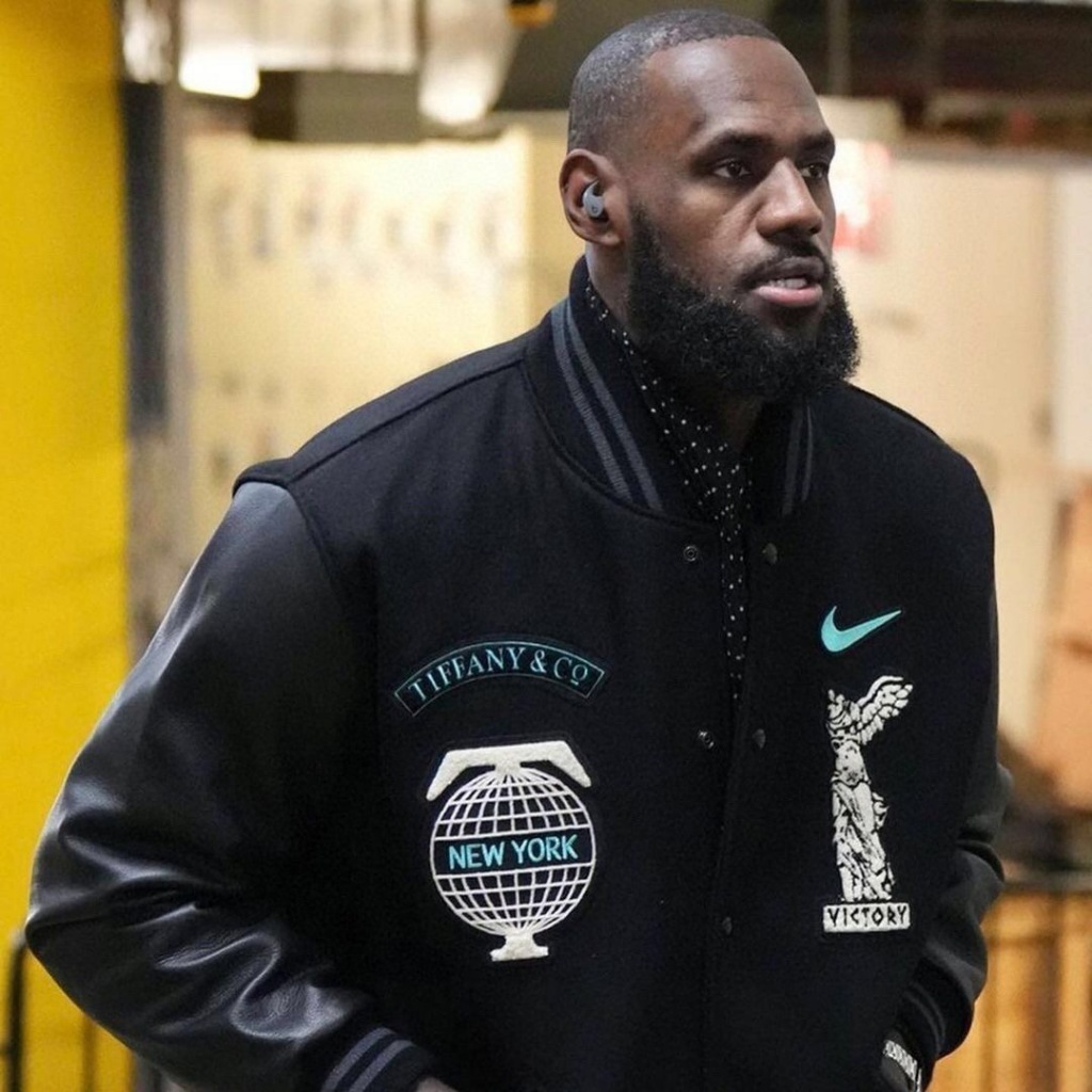 NBA JAMES同款外套 棒球服 聯名外套 飛行夾克 刺繡 運動夾克外套 美式夾克 | 蝦皮購物