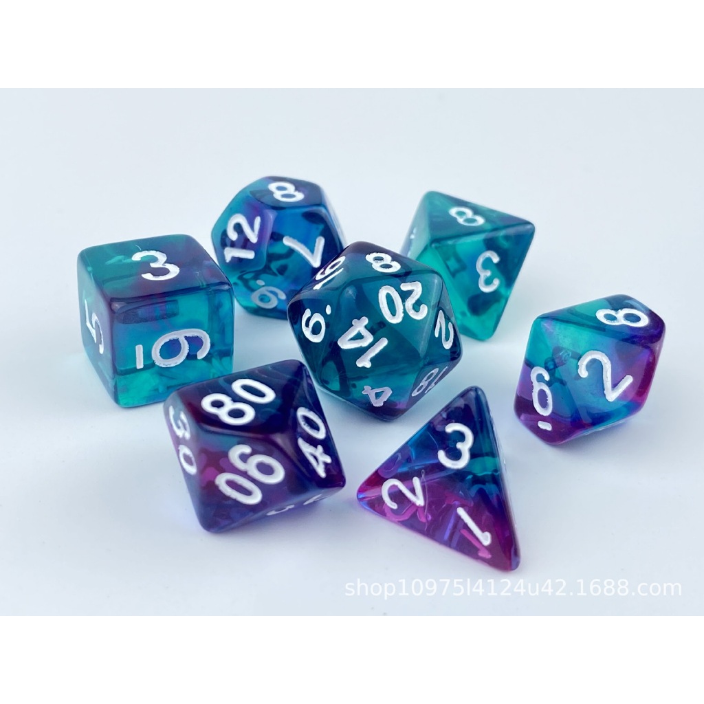 【預購】WitchRoll 女巫骰子 透明ㄉ骰子 多面骰 樹脂骰 DND COC TRPG 龍與地下城 | 蝦皮購物