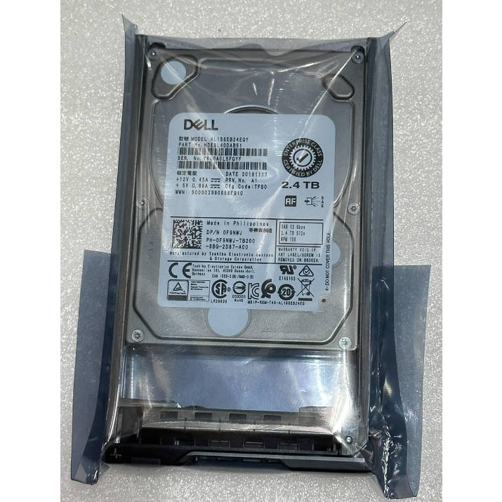 Dell/東芝 AL15SEB24EQY 2.4T SAS 10K 2.5吋 0F9NWJ 伺服器硬碟 | 蝦皮購物