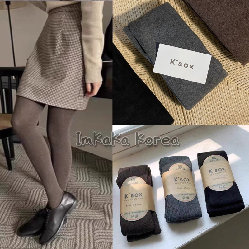 現貨🔥開發票｜𝗜𝗺𝗞𝗮𝗞𝗮選品ᴷᴿ｜正韓製 棉質 高彈力 褲襪 襪子 打底褲 | 蝦皮購物