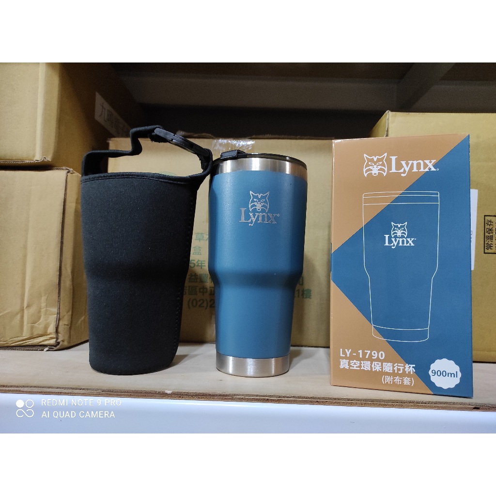 (板橋雜貨部) 美國品牌 Lynx 山貓 304真空環保隨行杯 (900ml) 一體成型 | 蝦皮購物