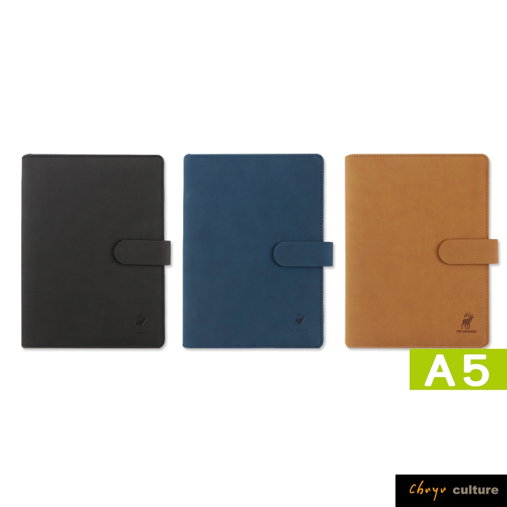 珠友 A5/25K 6孔磁扣萬用手冊/附20張橫線內頁/皮質6孔活頁筆記本/手帳本/商務簡約/磁性卡扣 BC-73225 | 蝦皮購物