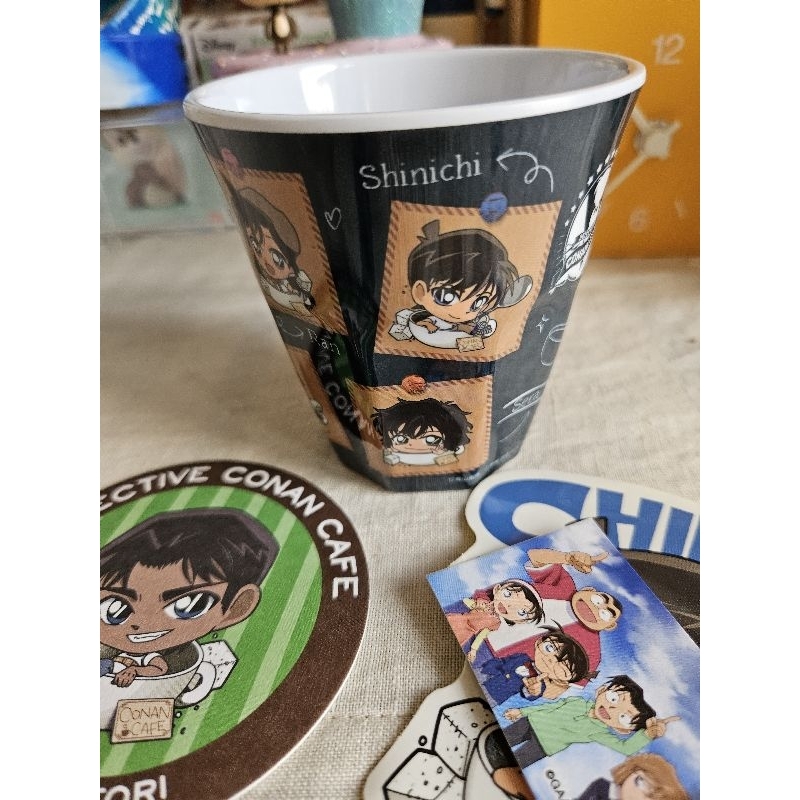 名偵探柯南咖啡廳 Conan coffee 杯子 貼紙 杯墊 絕版品 整套全新未用 赤井 安室透 新一 灰原哀 小蘭 | 蝦皮購物