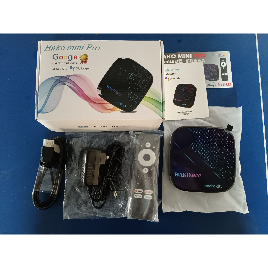 Hako mini pro 正版 google認證 電視盒 台灣公司貨 二手 有綁機授權序號可看XXX Tv | 蝦皮購物