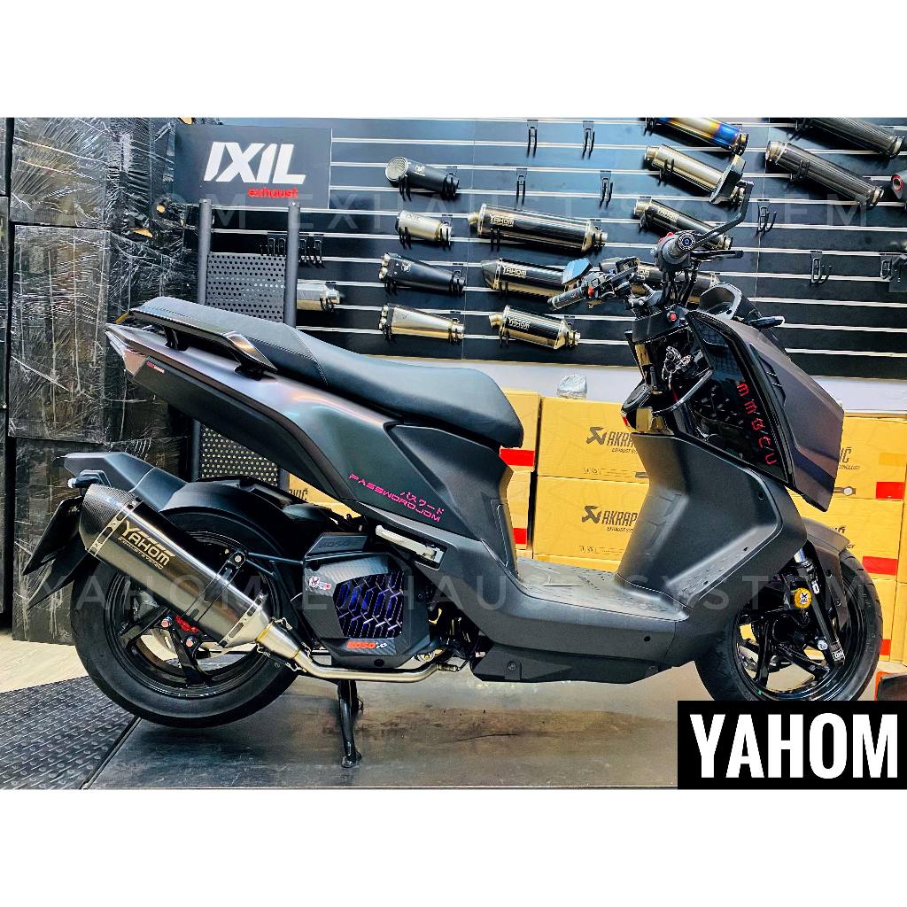 YAHOM DRG 六期 七期 曼巴 MMBCU158 黑髮絲紋 改裝管 | 蝦皮購物