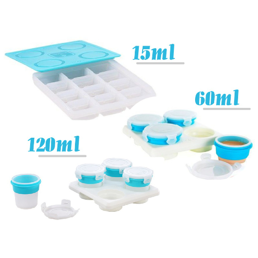 2angels 矽膠副食品製冰盒/分裝盒/儲存杯 15mlx12格/60ml x4入/120mlx4入 | 蝦皮購物