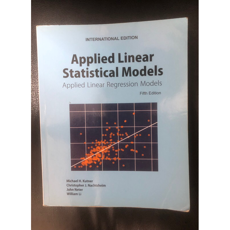 便宜 二手書 數學系 Applied Linear Statistical Models | 蝦皮購物