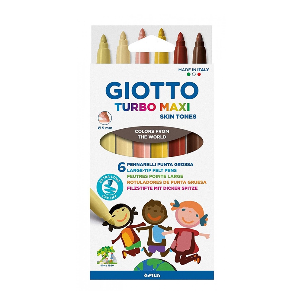 義大利 Giotto 不縮頭彩色筆 5mm 6色 (GOF527000) | 蝦皮購物