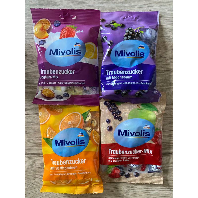 德國DM Mivolis 葡萄糖口含糖片100g | 蝦皮購物