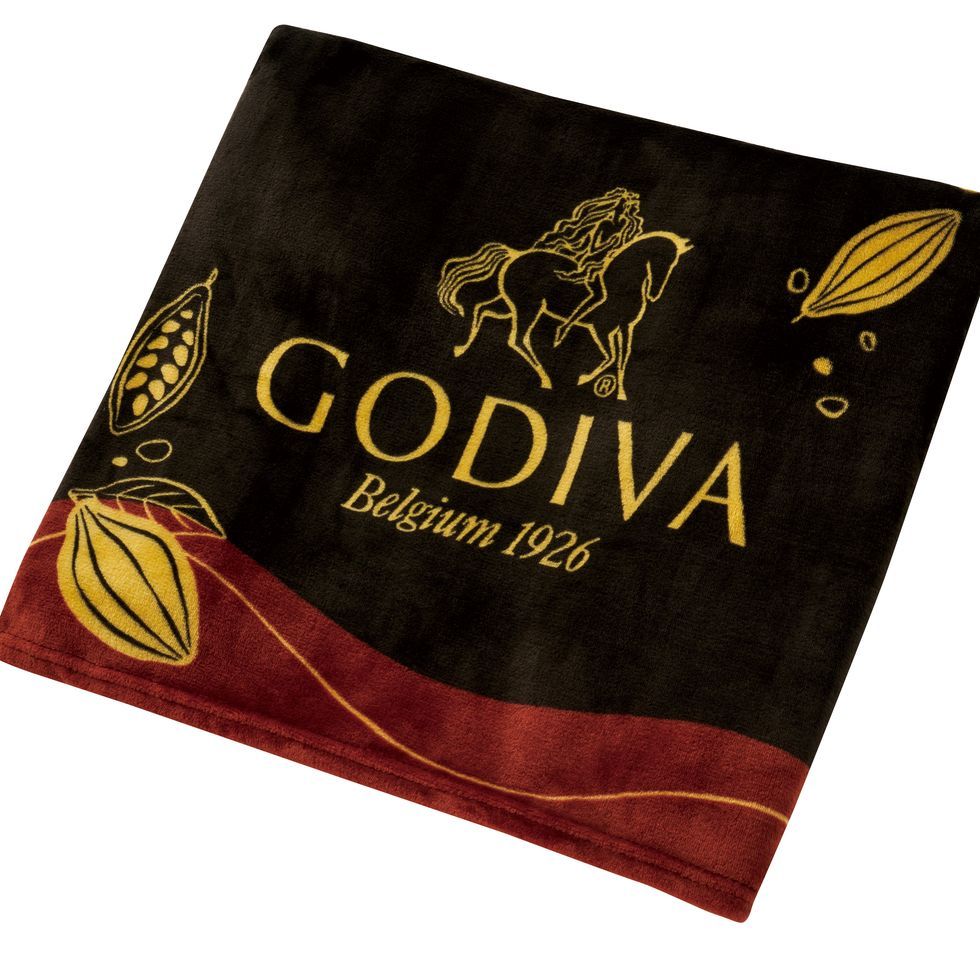 GODIVA X 7-ELEVEN聯名 GODIVA經典法蘭絨毛毯 GODIVA毛毯 毛毯 GODIVA迦納熱巧克力 | 蝦皮購物