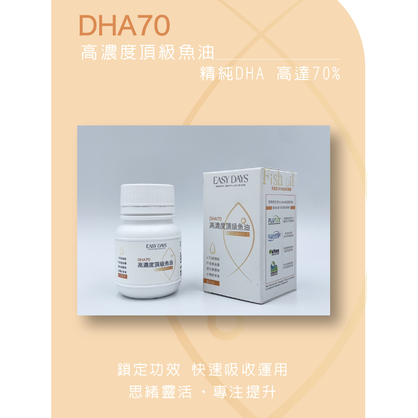 西班牙Solutex DHA70高濃度頂級魚油 60粒/瓶 | 蝦皮購物