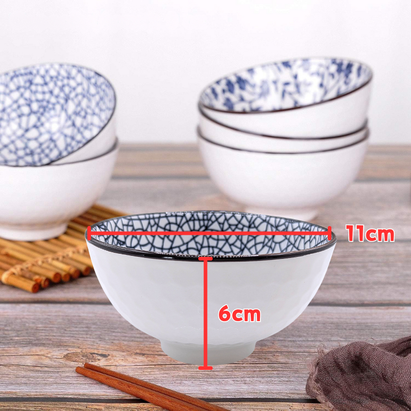 【聚鼎科技】日式四入瓷碗禮盒 陶瓷碗 飯碗 瓷碗 青花瓷 和風手繪瓷碗 釉彩陶瓷碗 碗盤禮盒 | 蝦皮購物