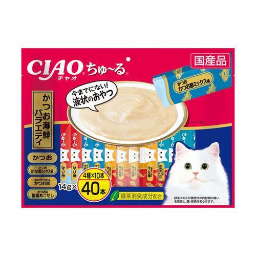 【喵喵媽】附發票 日本國產/泰國製 CIAO 40入豪華肉泥組 全13種 14g*40入 | 蝦皮購物