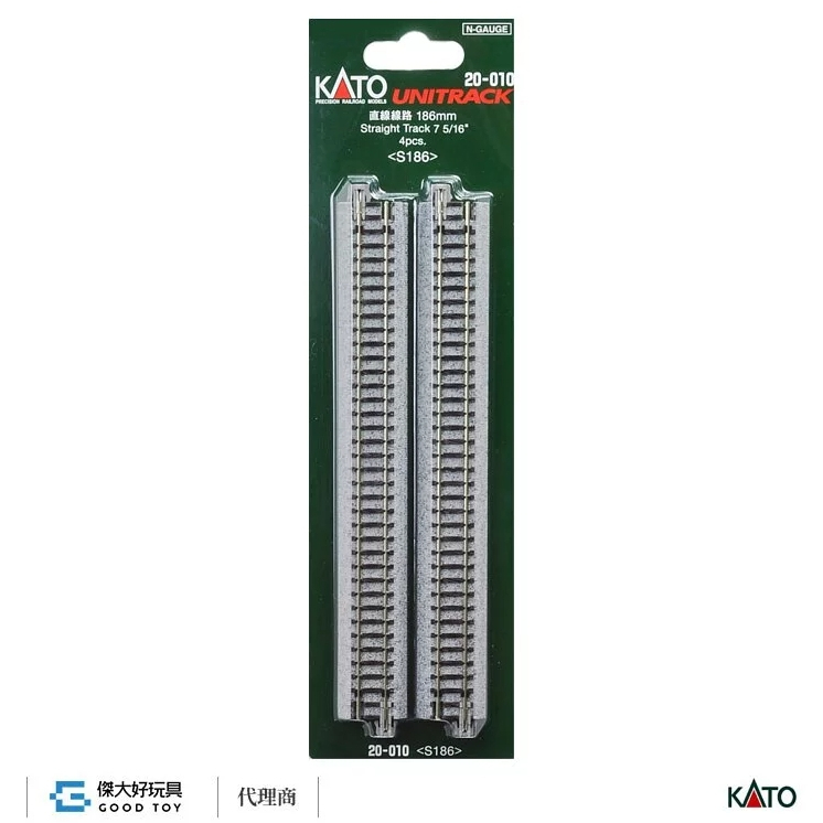 KATO 20-010 UNTRACK S186 直線線路 186mm (4入) | 蝦皮購物