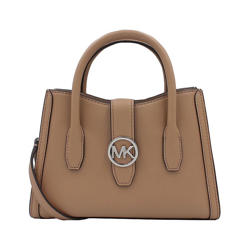 全新 MK 正品 專櫃款 Michael Kors 經典LOGO GABBY 皮革手提/斜背二用包(奶茶色) | 蝦皮購物