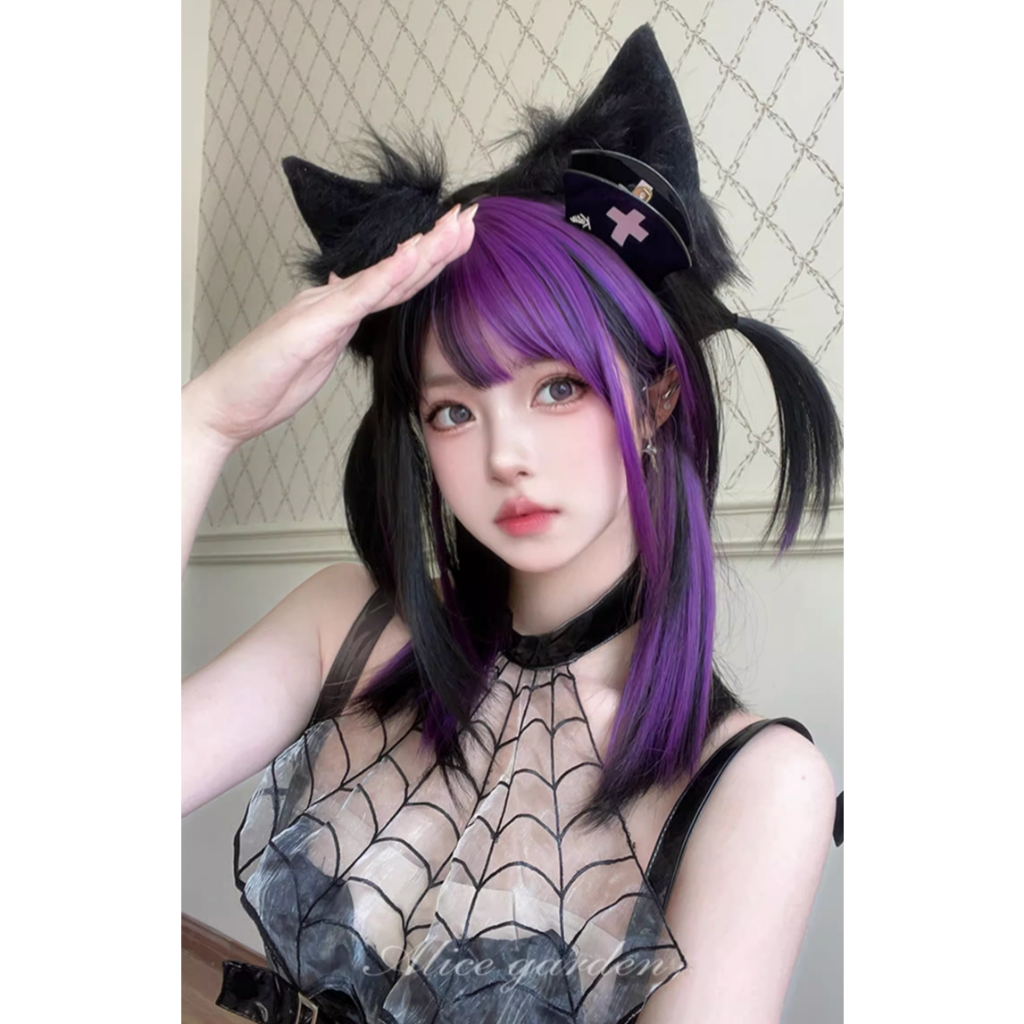 預購 | AliceGarden Camille 卡蜜拉 齊瀏海挑染中長直 LOLITA/Y2K/日常/COS 假髮 | 蝦皮購物