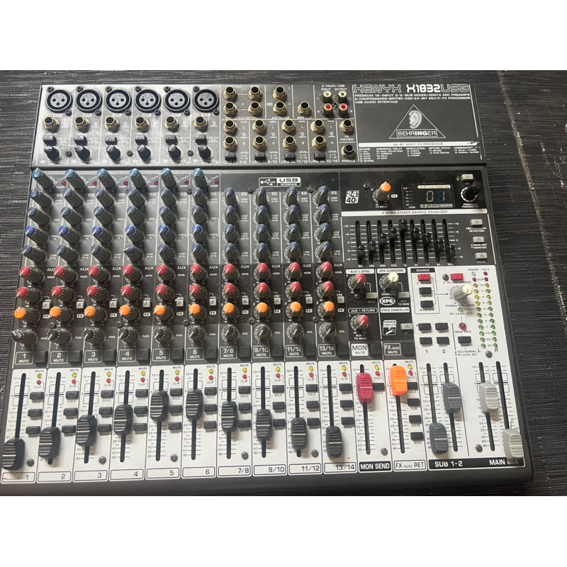 德國Behringer Xenyx X1832usb 14軌數位效果混音器 9段EQ等化器【X1832】原價：14700 | 蝦皮購物