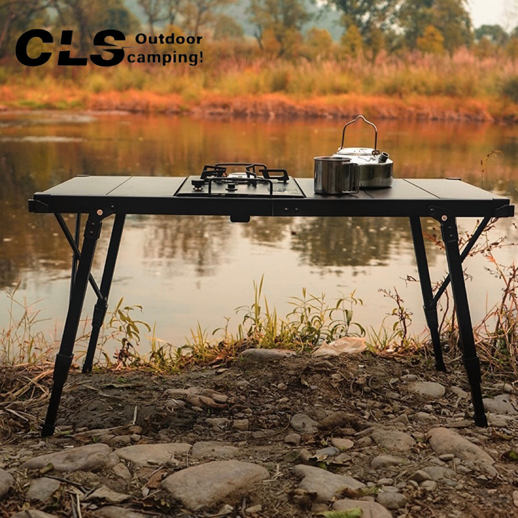 CLS IGT桌 蛋捲桌 黑化 IGT露營桌 鋁合金蛋捲桌 IGT爐 IGT桌 折疊桌 桌子 升降桌 組合桌 露營桌 | 蝦皮購物