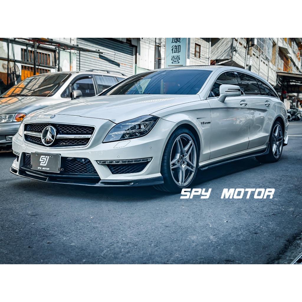 【SPY MOTOR】賓士 Benz W218 X218 CLS63 碳纖維前下巴 | 蝦皮購物