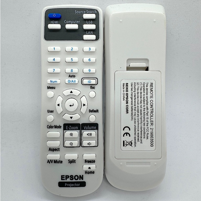 全新EPSON投影機系列遙控器適用EB-E01/EB-U05/EB-X06/EB-FH06/EB-FH52/EB-W52 | 蝦皮購物