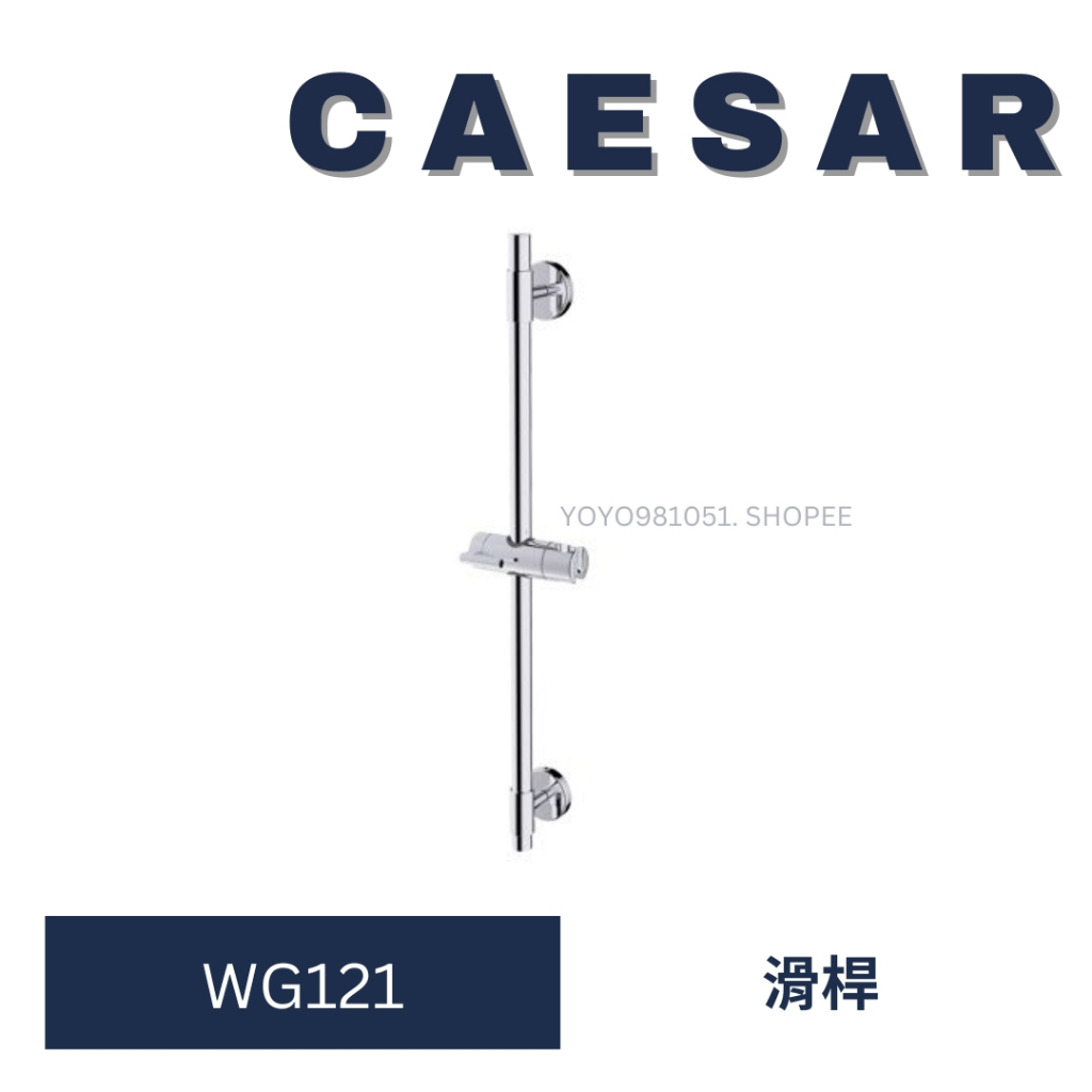 caesar 凱撒 WG121 滑桿 伸降桿 蓮蓬頭架 蓮蓬頭 淋浴龍頭 WG121B | 蝦皮購物