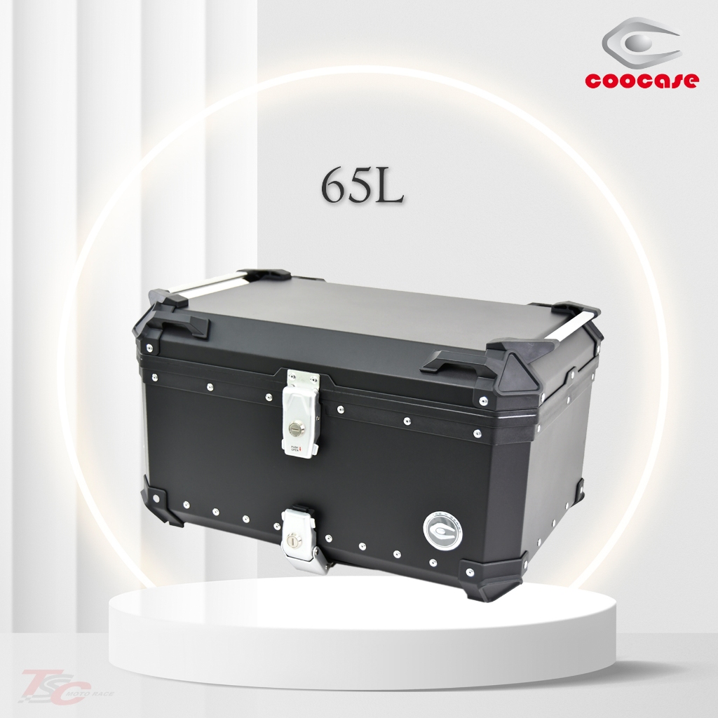 【COOCASE】酷凱士 65L 鋁合金機車後置物箱 快拆設計 附靠墊 後箱 尾箱 | 蝦皮購物