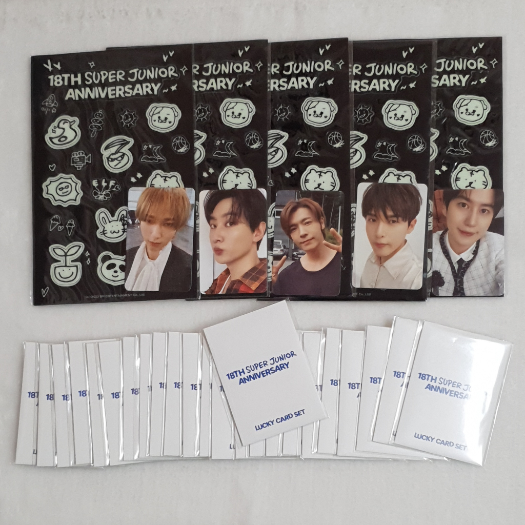 SUPER JUNIOR 18週年 官方 周邊／利特希澈藝聲神童銀赫東海始源厲旭圭賢 | 蝦皮購物