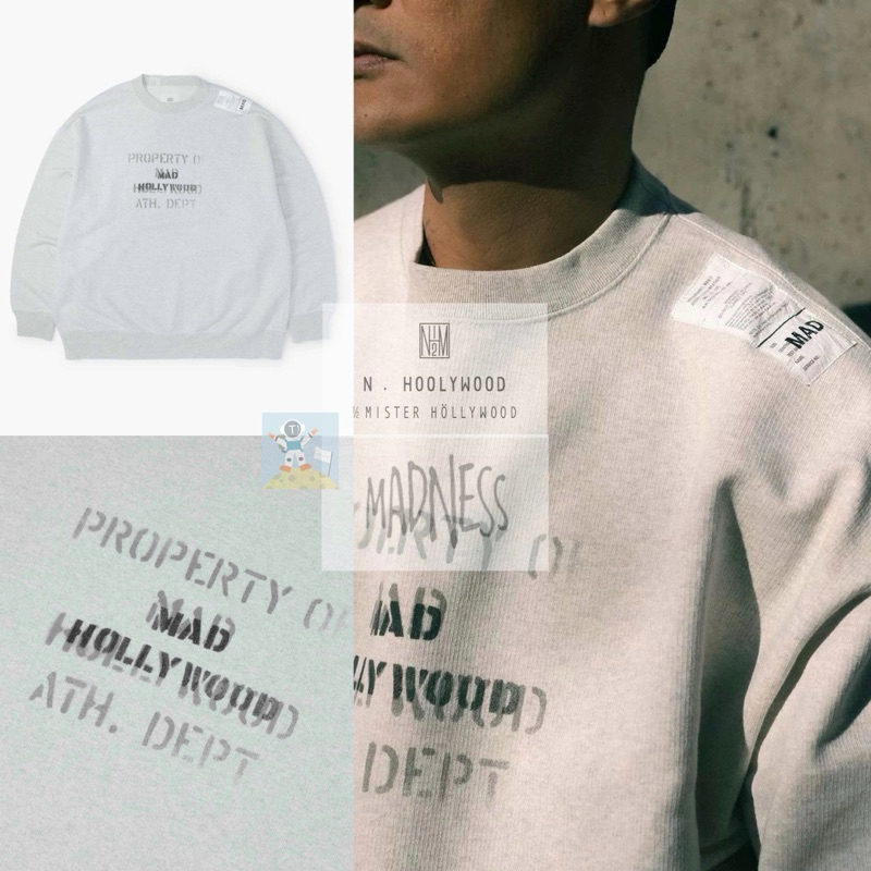 MADNESS X N.HOOLYWOOD 24SS STENCIL PRINT SWEAT SHIRT 十週年 衛衣 | 蝦皮購物