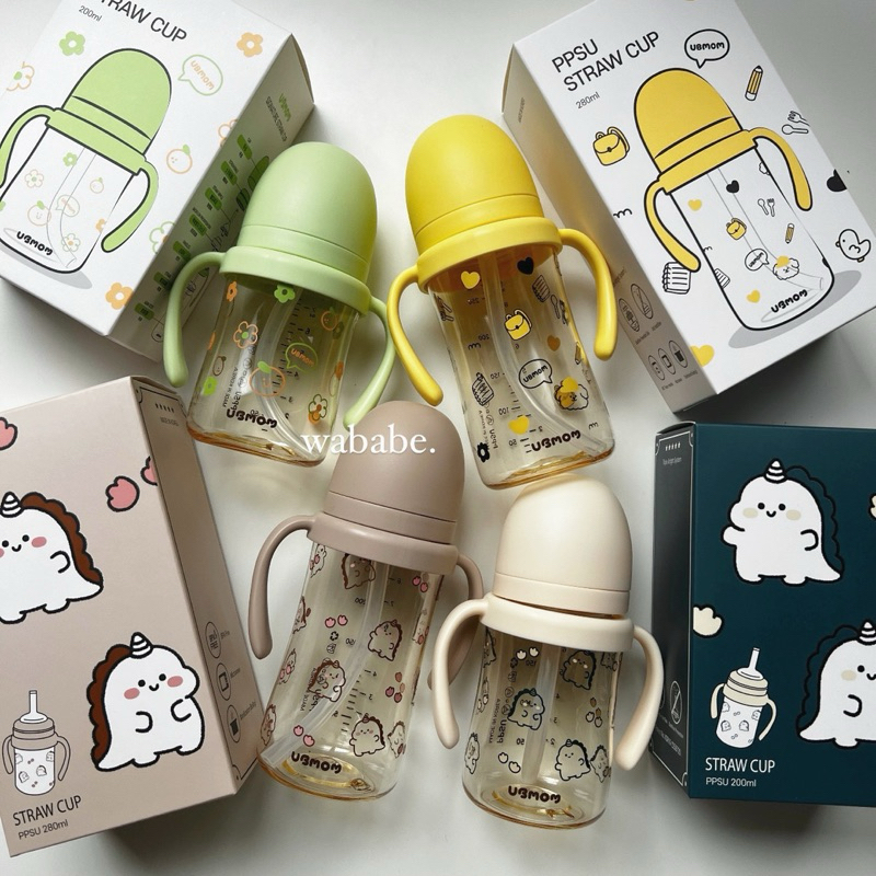 現貨-韓國UBMOM限量PPSU防回流系列寶寶學習水杯200ml/280ml | 蝦皮購物