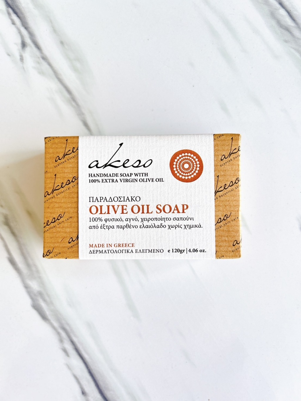 AKESO希臘進口特級初榨橄欖油手工皂（原味）120g | 蝦皮購物