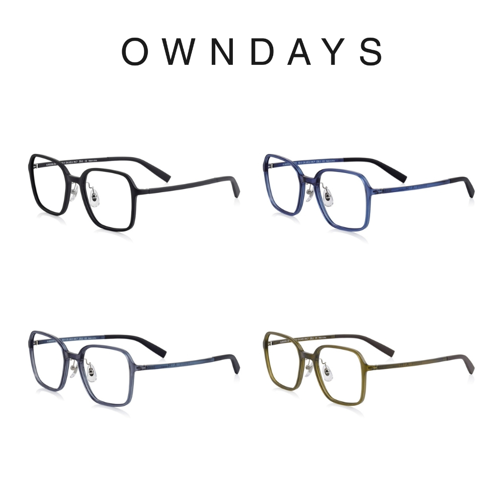 OWNDAYS AIR Ultem 高彈輕盈系列光學眼鏡(AU8009N-3A) | 蝦皮購物