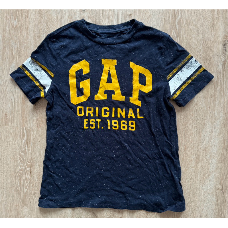 GAP Kids logo 深藍色 短袖T恤 M號 130cm | 蝦皮購物