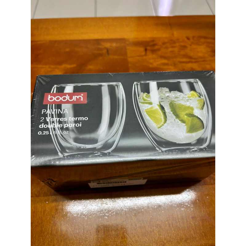 [全新二手]丹麥Bodum Pavina雙層玻璃杯 2入組 茶杯 咖啡杯 啤酒杯 隔熱玻璃杯 250ml | 蝦皮購物