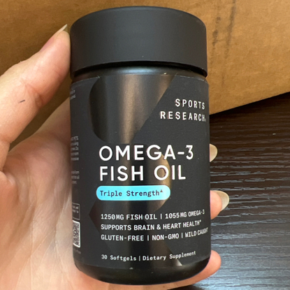 🌈免運🐠Sports Research Omega-3 rTG魚油膠囊🐟1250mg 120粒90粒 180粒 深海魚油 | 蝦皮購物