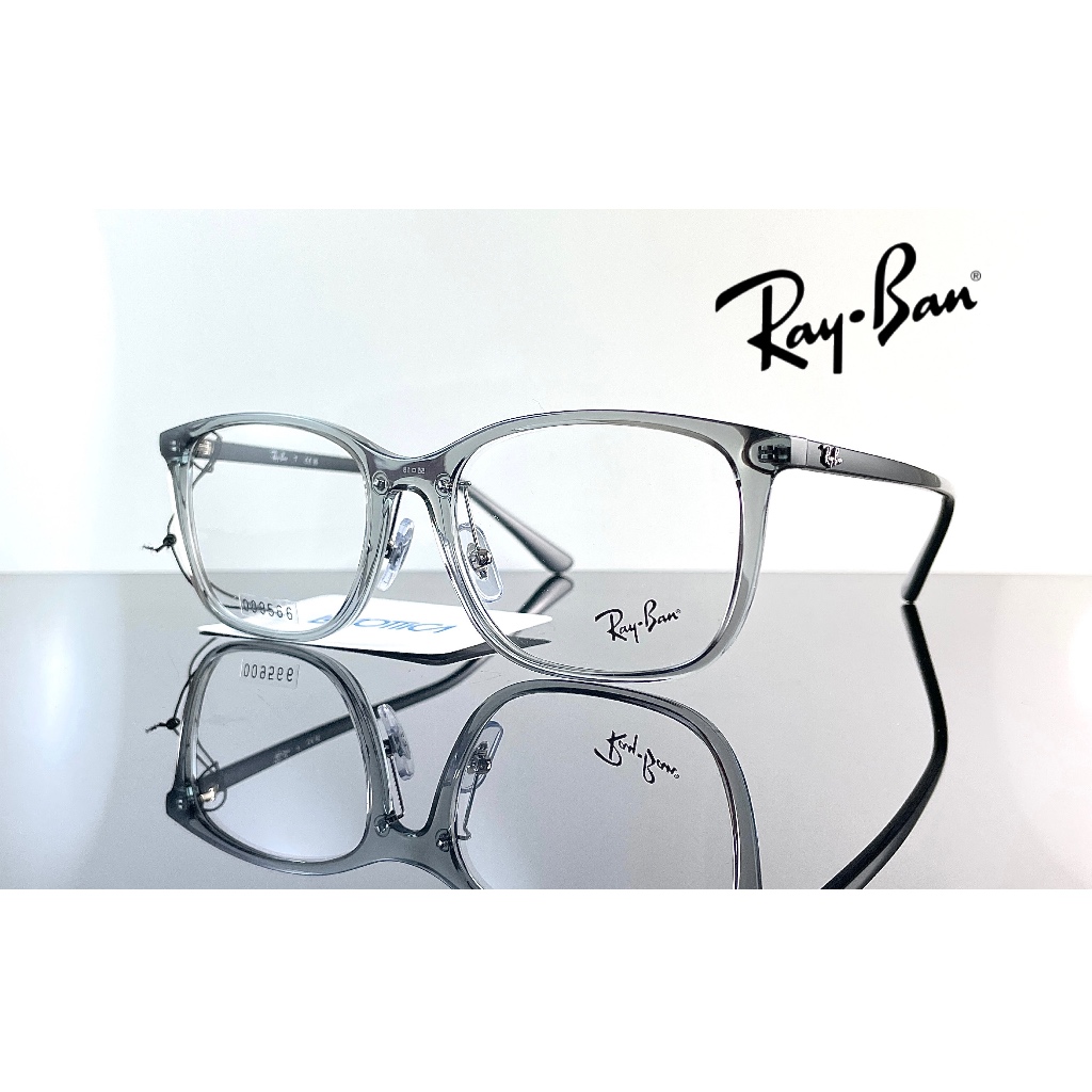 ☆高雄眼鏡站☆全新正品 Ray Ban RB7168D 8170 透明灰方框 (LUXOTTICA 原廠公司貨) | 蝦皮購物