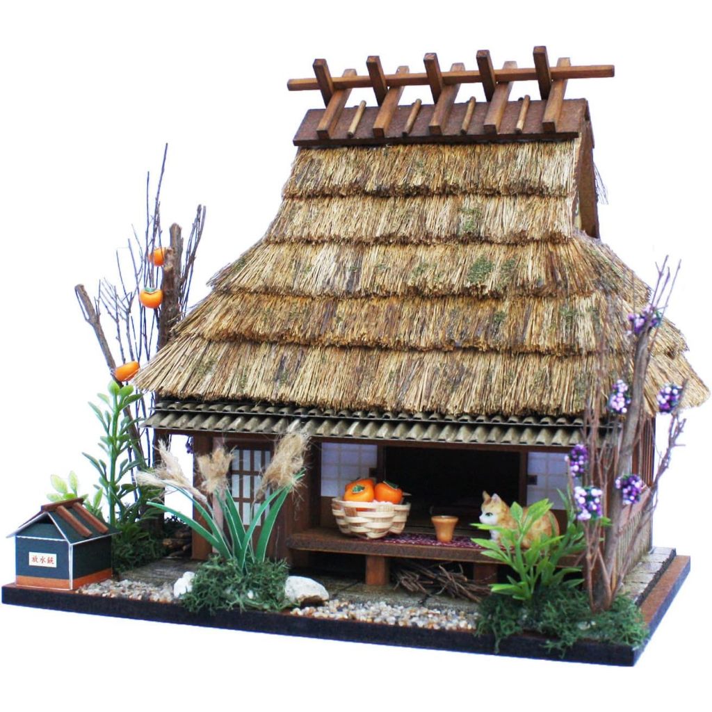 日本 Billy Dolls House 手工 Diy 迷你 袖珍屋 玩具屋 娃娃屋 周山街道 美山茅草屋 8616 蝦皮購物