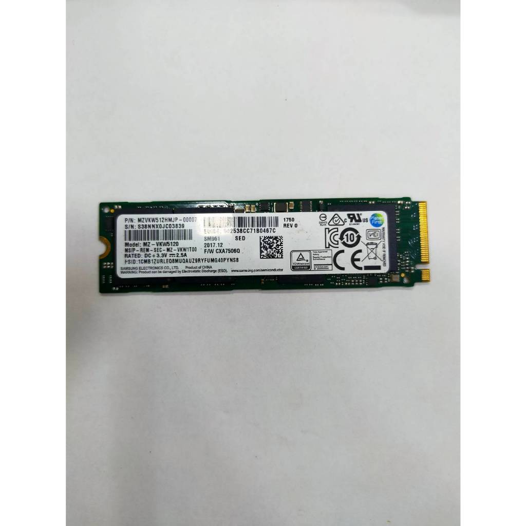 Samsung SM961 MZ-VKW5120 512GB SSD固態硬碟 | 蝦皮購物