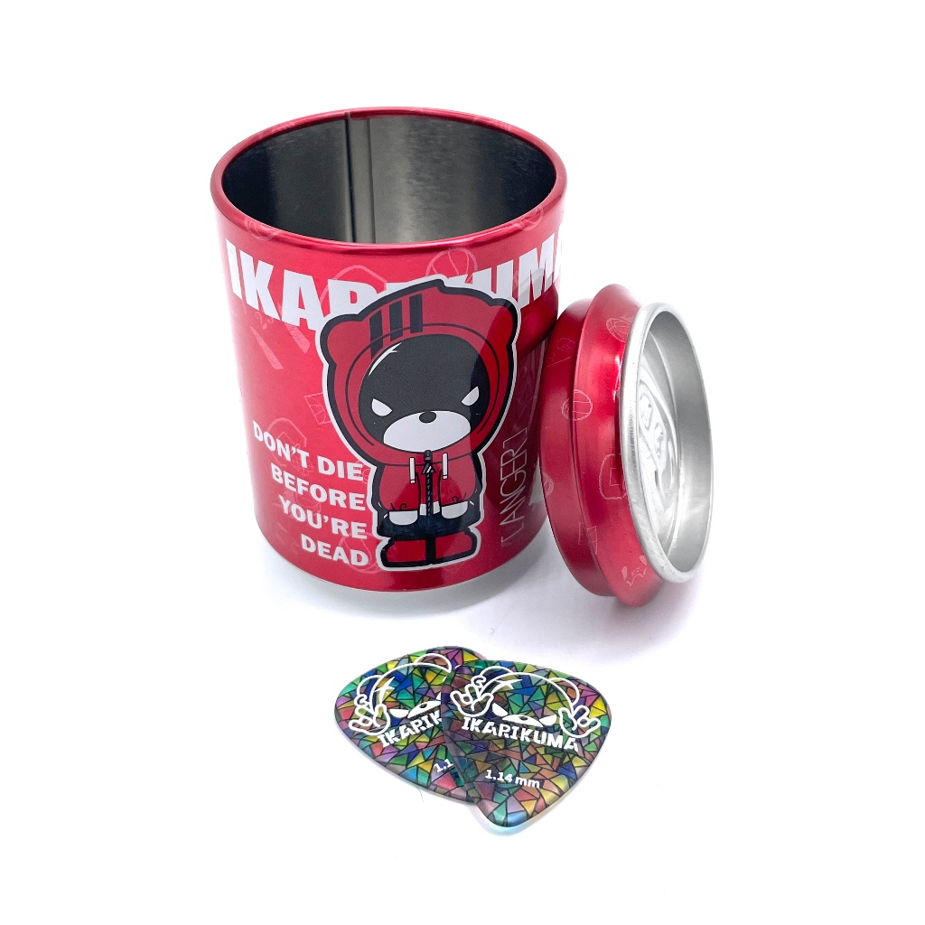 《白毛猴樂器》IKARIKUMA 汽水罐造型 彈片盒 憤怒小黑熊 Pick盒 撥片盒 吉他配件 多款可選 | 蝦皮購物