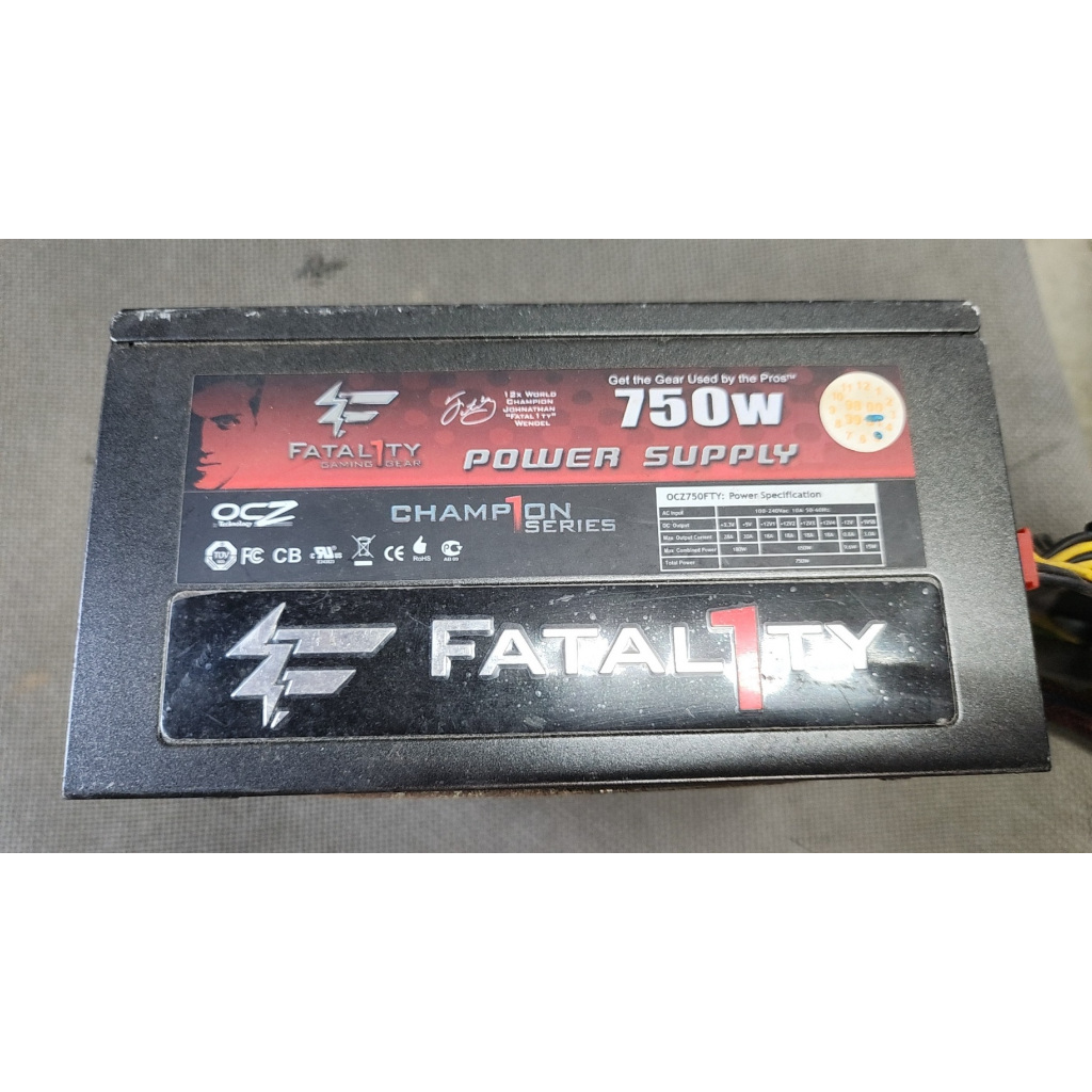 含稅 OCZ 750W FATAL1TY 模組化 保固一個月 OCZ750FTY 04P406 | 蝦皮購物