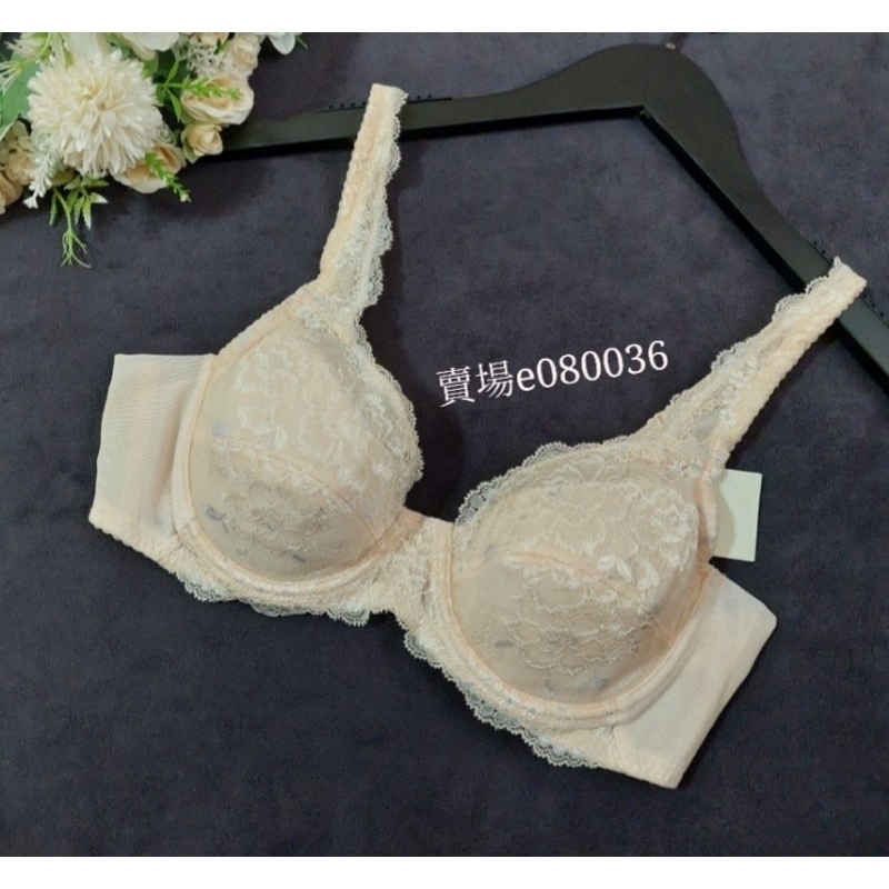 【金華歌爾】舒適 記形鋼圈內衣 軟鋼圈 輕薄 透氣 蕾絲內衣80B=36B原價＄2680 淺粉膚色 | 蝦皮購物