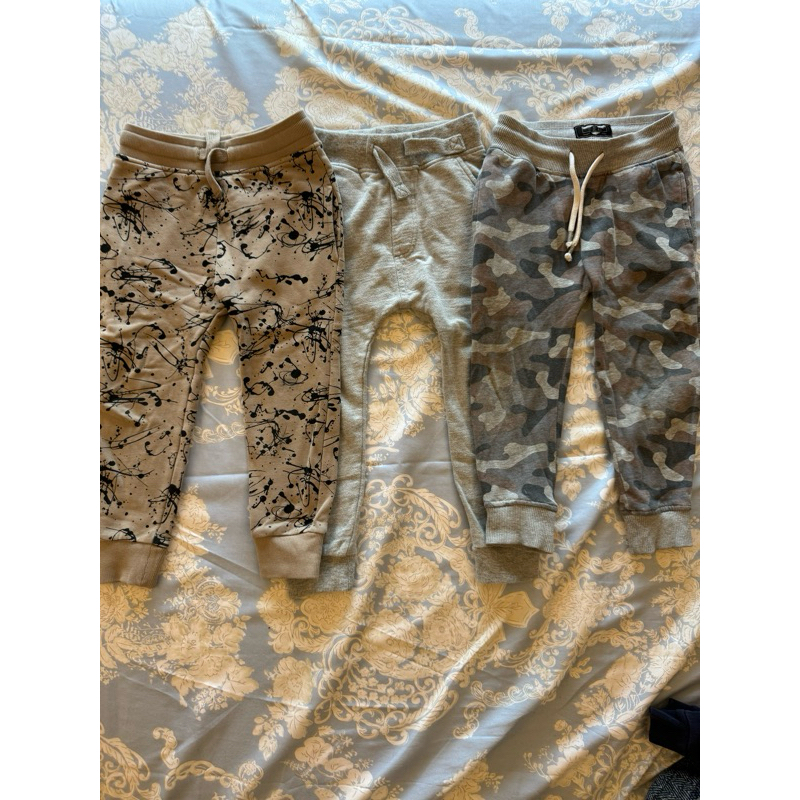 二手 Next 男童 刷毛 長褲 3件組 尺寸3-4y/100-110cm | 蝦皮購物