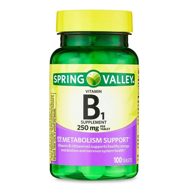 美國春谷Spring Valley 維生素 B1 (250) 膳食補充劑 ，100 片 | 蝦皮購物