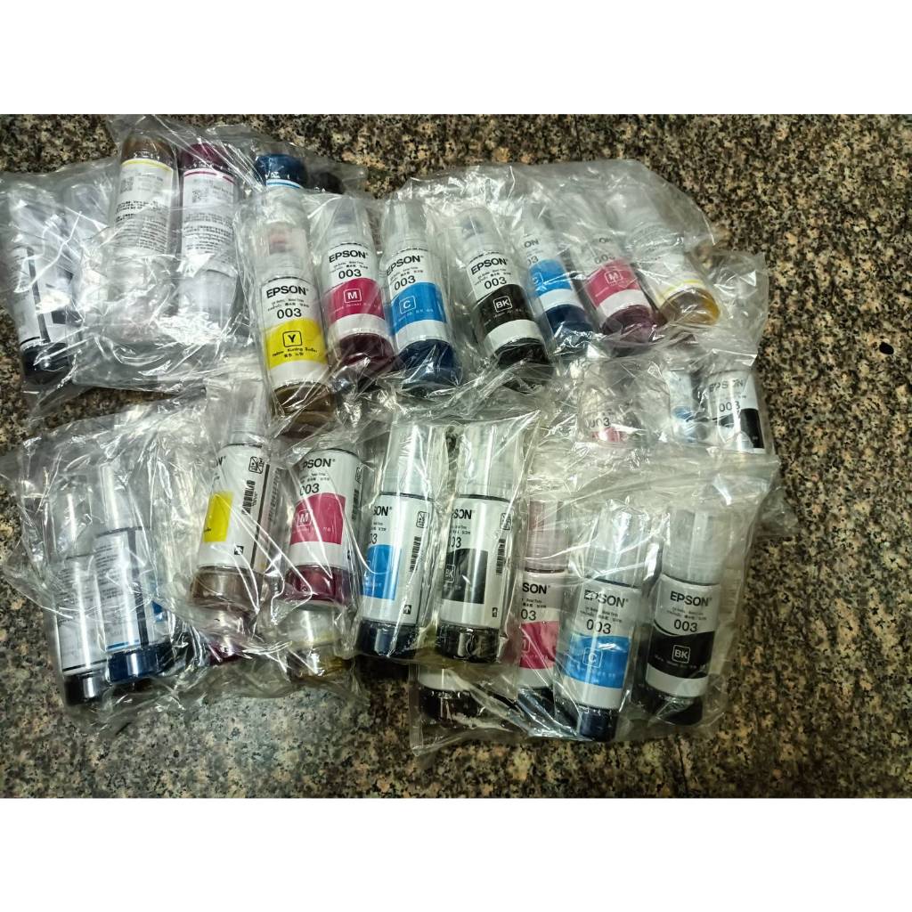 4色1組EPSON 003 原廠裸裝T00V100黑色+T00V200藍色+T00V300紅色+T00V400黃色 | 蝦皮購物