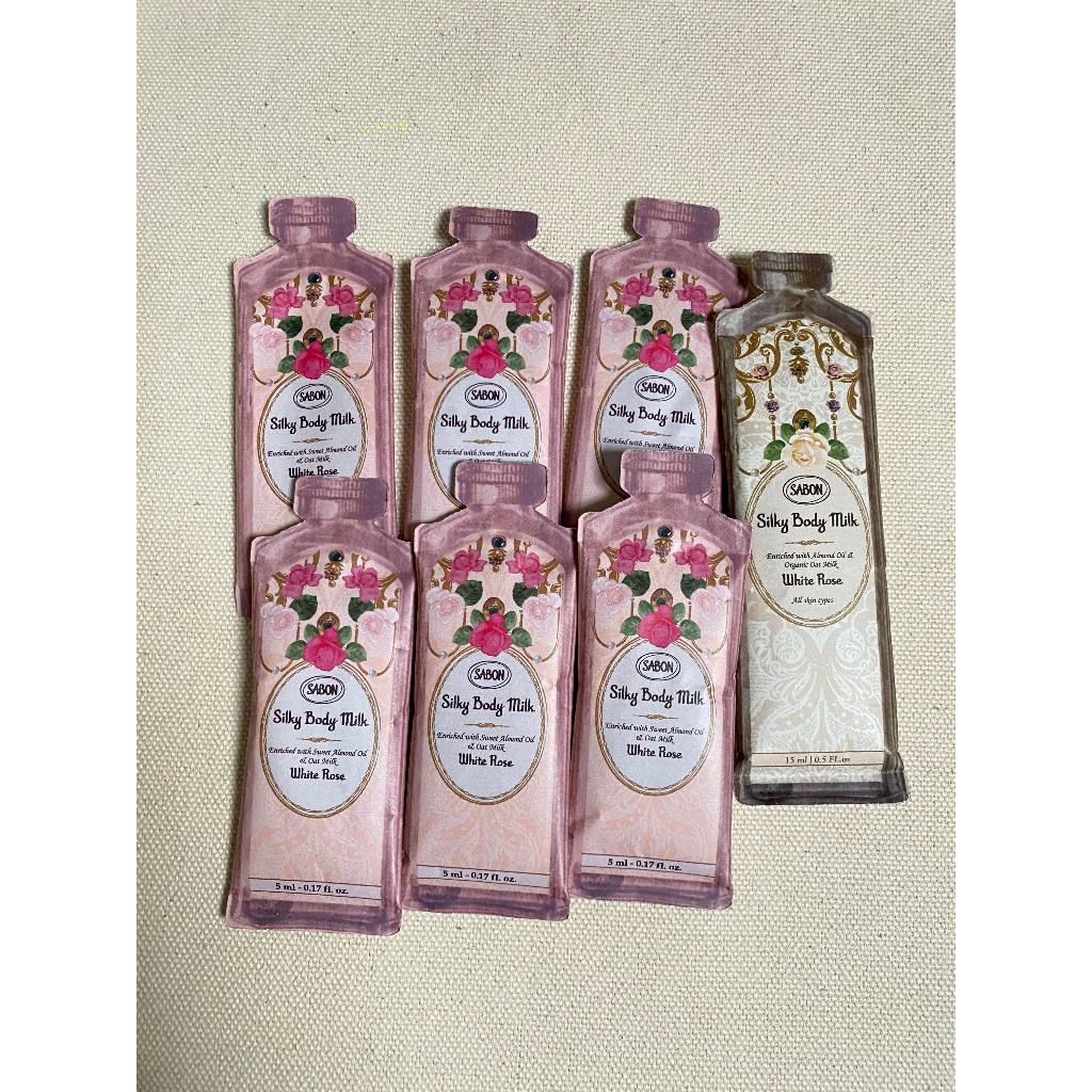 (全新優惠)SABON / 白玫瑰身體乳5ml 白玫瑰身體乳15ml 舊版白玫瑰 新版白玫瑰 | 蝦皮購物