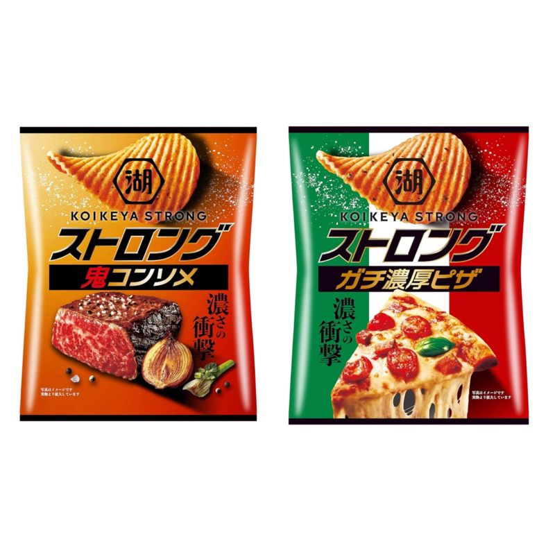 現貨 日本 湖池屋 濃厚厚切洋芋片 披薩/牛排 52g | 蝦皮購物