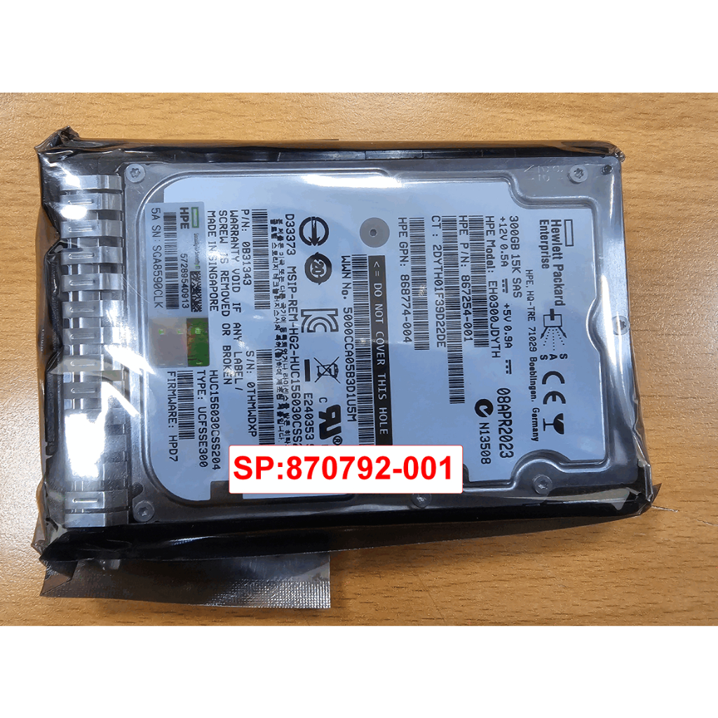 HP現貨 870792-001 870753-B21 300G 15K SAS 2.5 12G 硬碟 | 蝦皮購物