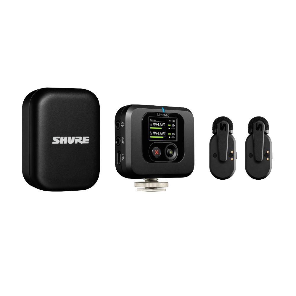 SHURE 舒爾 MoveMic Two Receiver KIT 一對二 無線麥克風 相機專家 公司貨 | 蝦皮購物