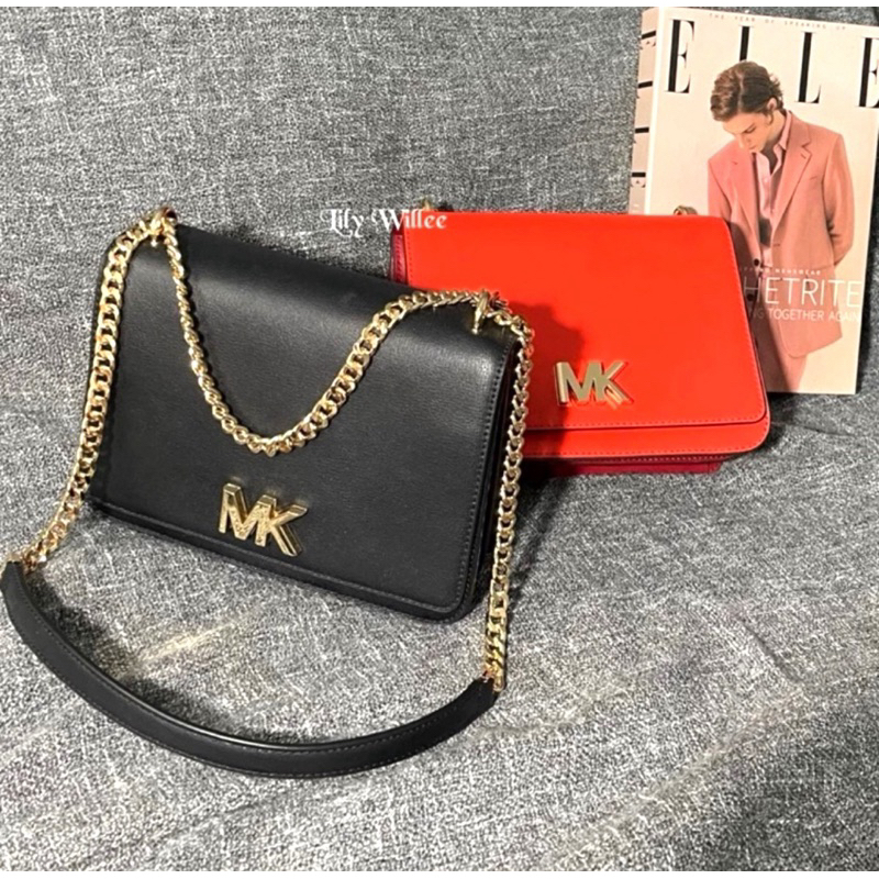 Lily Willee🇺🇸 MICHAEL KORS MOTT旋轉扣MK鏈帶包/MK鏈帶包/MK英式書包 | 蝦皮購物