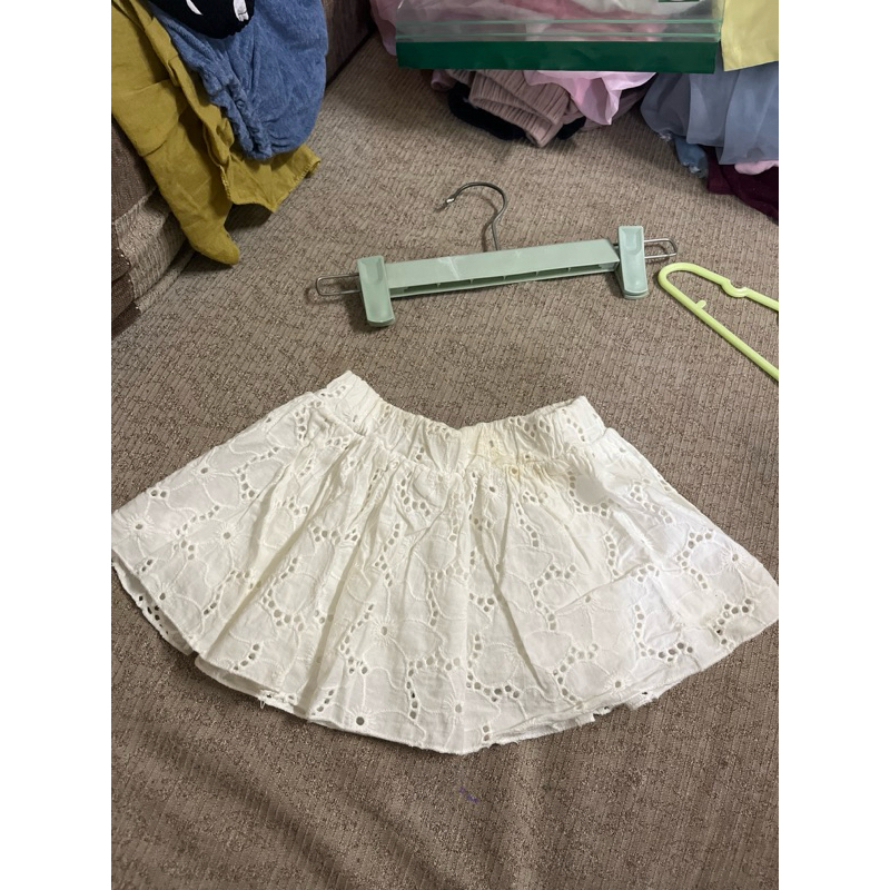LOVFEE 白色雕花設計裙1-2y 90cm | 蝦皮購物